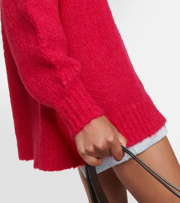 Isabel Marant Étoile Idol Mohair Blend Mock Neck Sweater - Pink