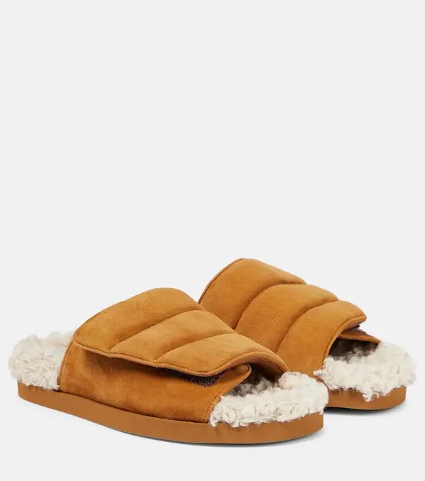 GIA BORGHINI Gia 3 Suede Sandals - Brown