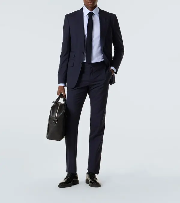 Zegna Cotton Poplin Shirt - Blue