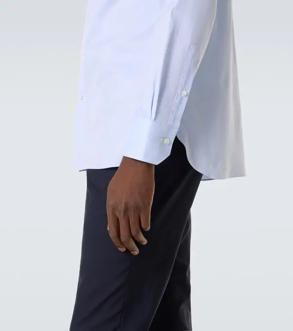 Zegna Cotton Poplin Shirt - Blue