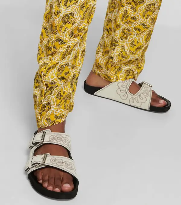 Isabel Marant Lennyo Embellished Suede Sandals