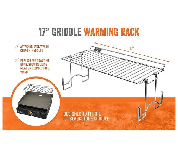 YUKON GLORY Griddle Warming Rack For 17' Blacks One