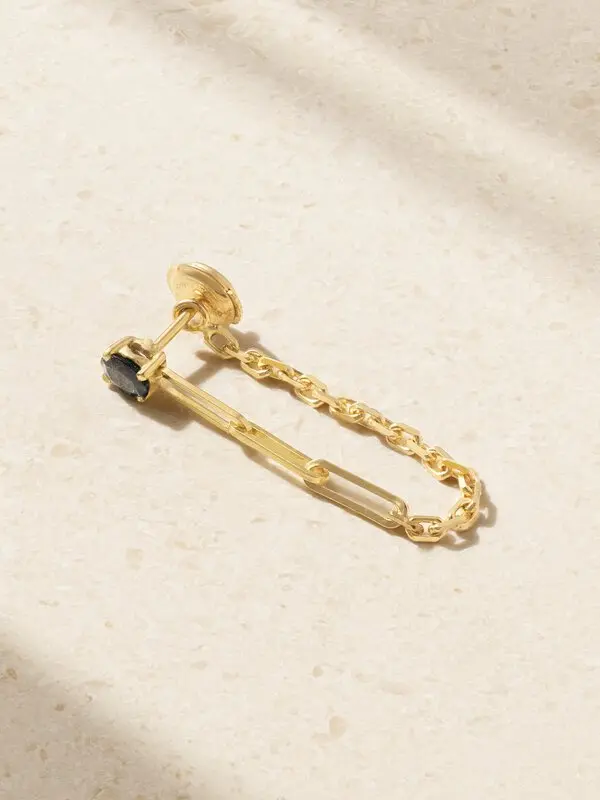 Yvonne Léon 18-karat Sapphire Single Earring - Gold