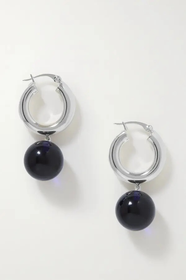 Lié Studio The Charlotte And Glass Hoop Earrings