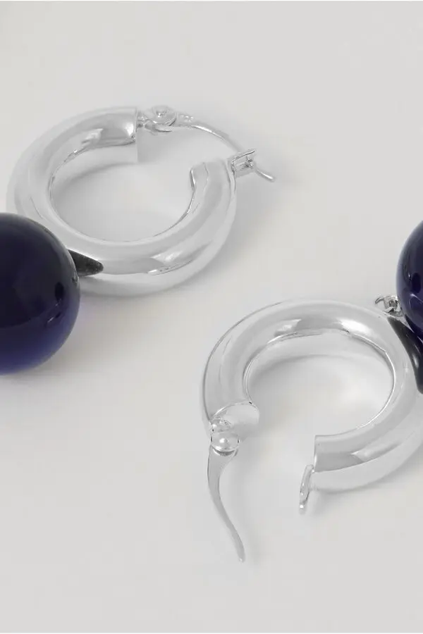 Lié Studio The Charlotte And Glass Hoop Earrings