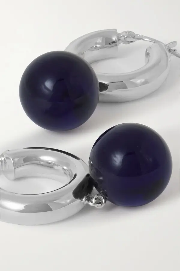 Lié Studio The Charlotte And Glass Hoop Earrings