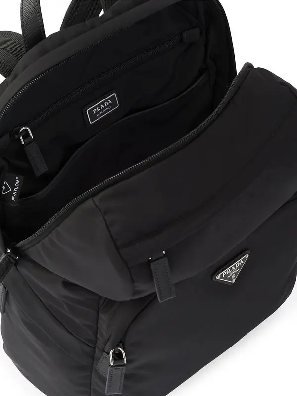 Prada Re-nylon And Saffiano Leather Backpack