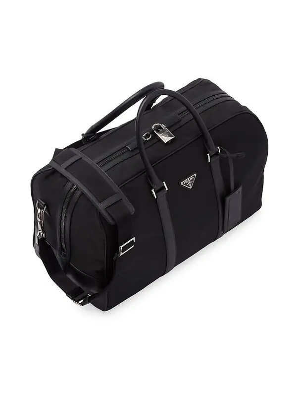 Prada Re-nylon And Saffiano Leather Duffel Bag
