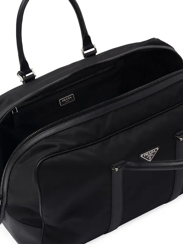 Prada Re-nylon And Saffiano Leather Duffel Bag