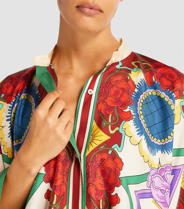 La DoubleJ Silk Foulard Shirt