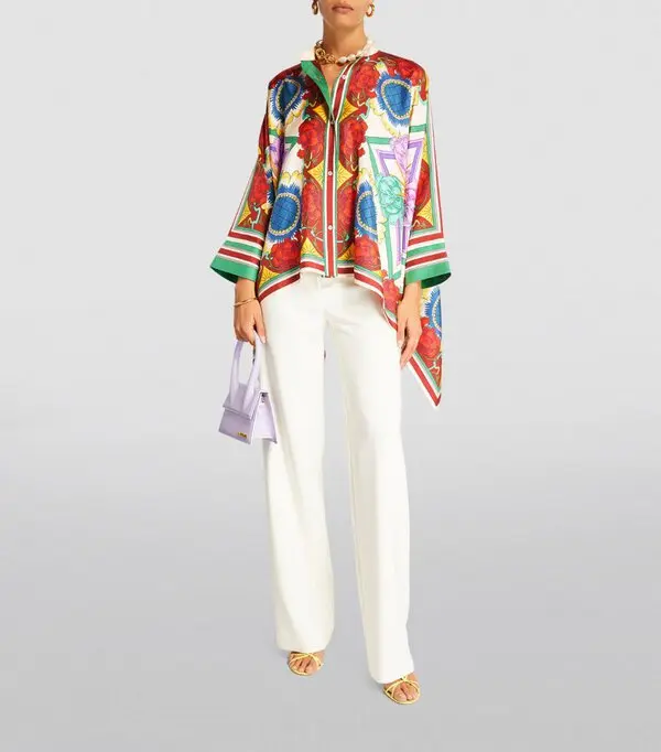 La DoubleJ Silk Foulard Shirt