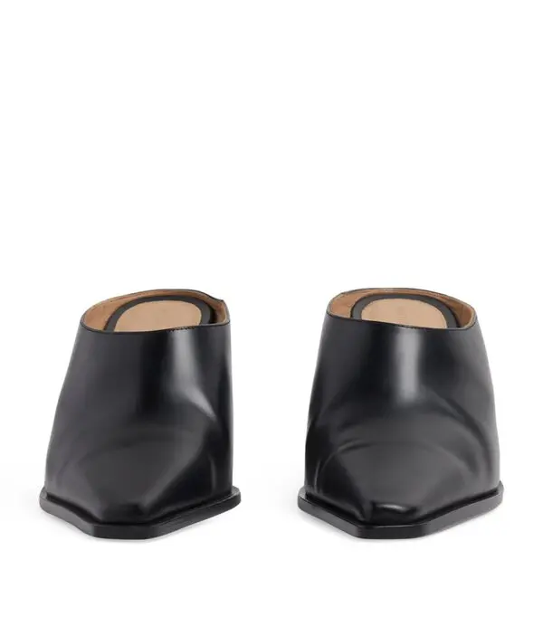 Bottega Veneta Leather Tex Mules 70