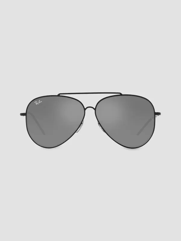 Ray-ban Rbr0101s 59mm Reverse Aviator Sunglasses - Black