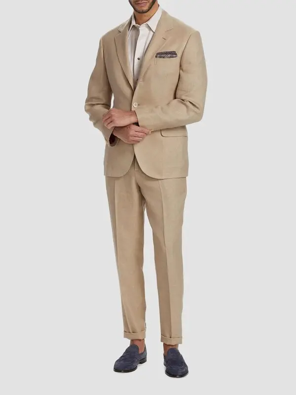 Brunello Cucinelli Linen & Silk Two-piece Suit