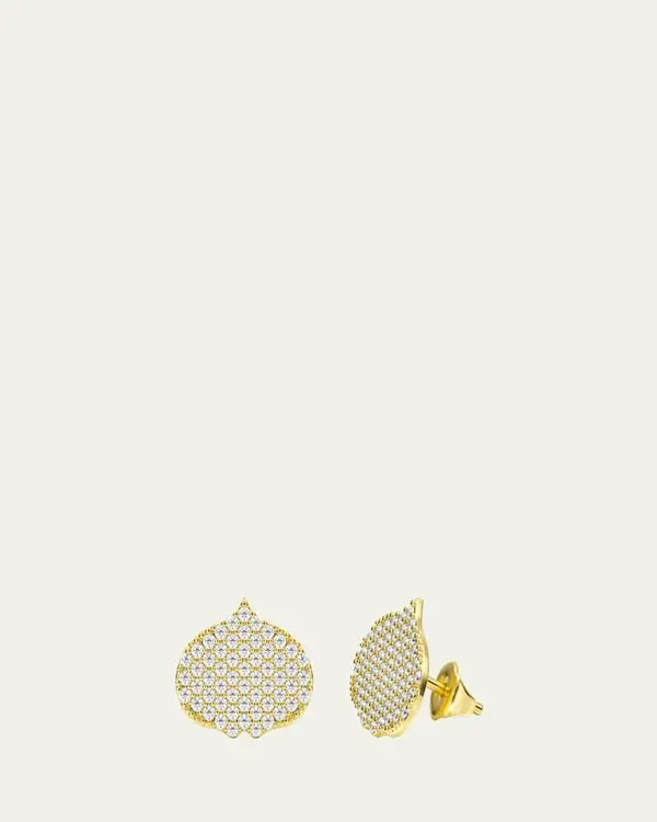 KAMAL Eye Adore Diamond Stud Earrings - Gold