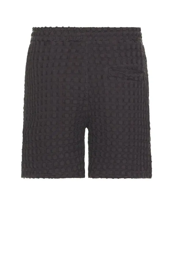 Oas Porto Waffle Shorts - Nearly Black