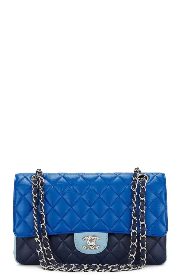 Chanel Tricolor Lambskin Classic Double Flap