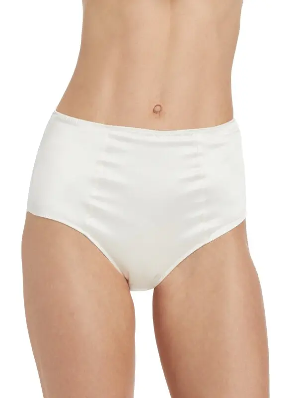 Kiki De Montparnasse Tous Les Jours High-waist Stretch-silk Brief