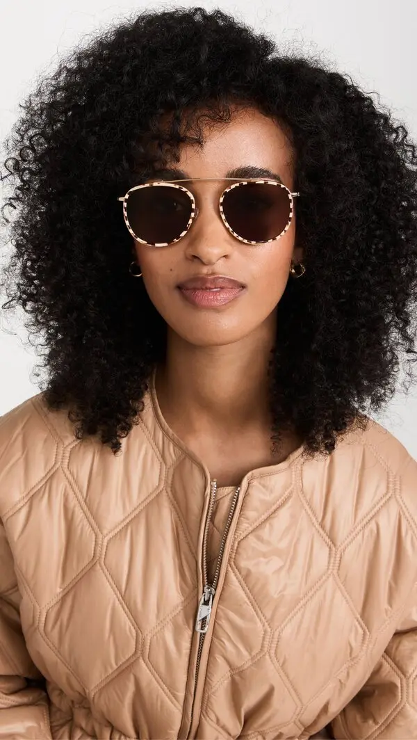 Krewe Chartres Sunglasses - Cafe Dolce 18k | Editorialist display picture 2
