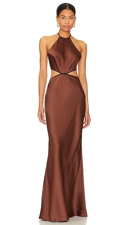 Misha Collection Edem Backless Maxi Dress