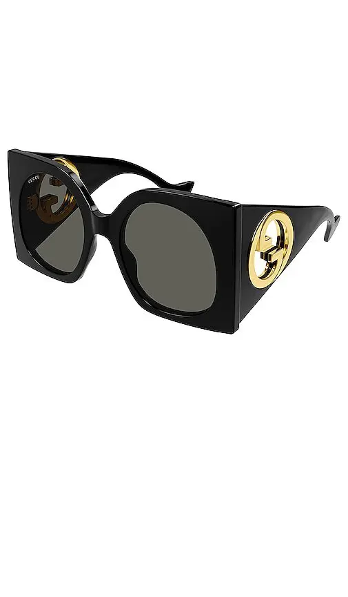 Gucci Blondie Oversize Square Glasses - Black | Editorialist display picture 1
