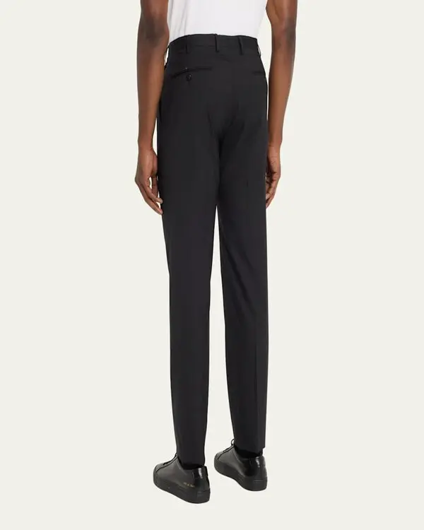 Incotex Super 150s Wool Dress Pants - Black