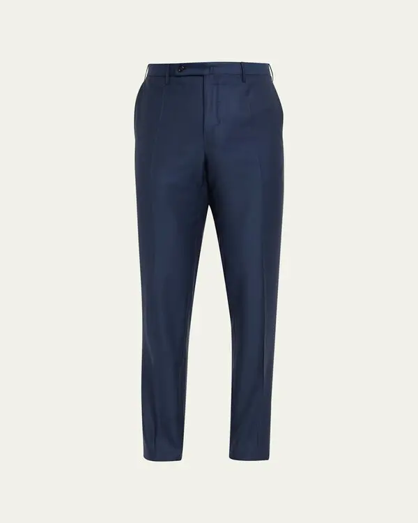 Incotex Super 160s Wool Dress Pants - Medium Blue