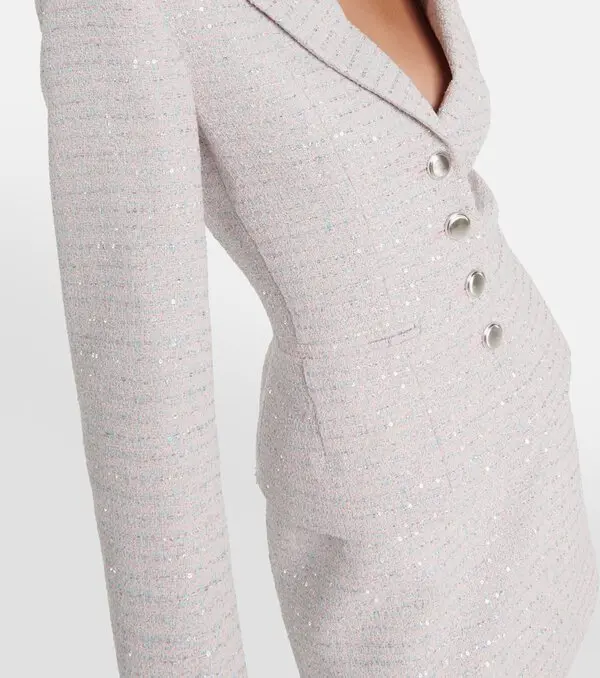 Alessandra Rich Sequined Tweed Blazer