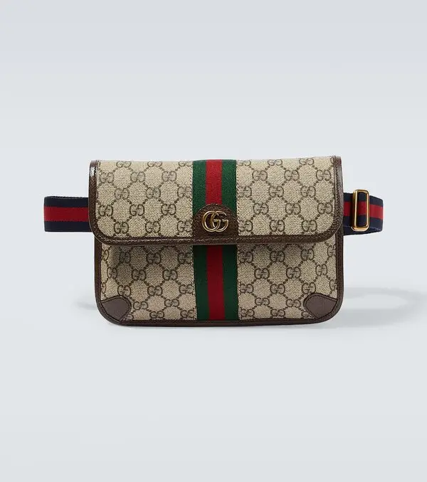 Gucci Ophidia Gg Small Canvas Belt Bag - Beige