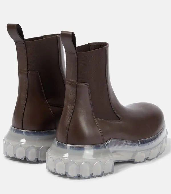 Rick Owens Leather Ankle Boots