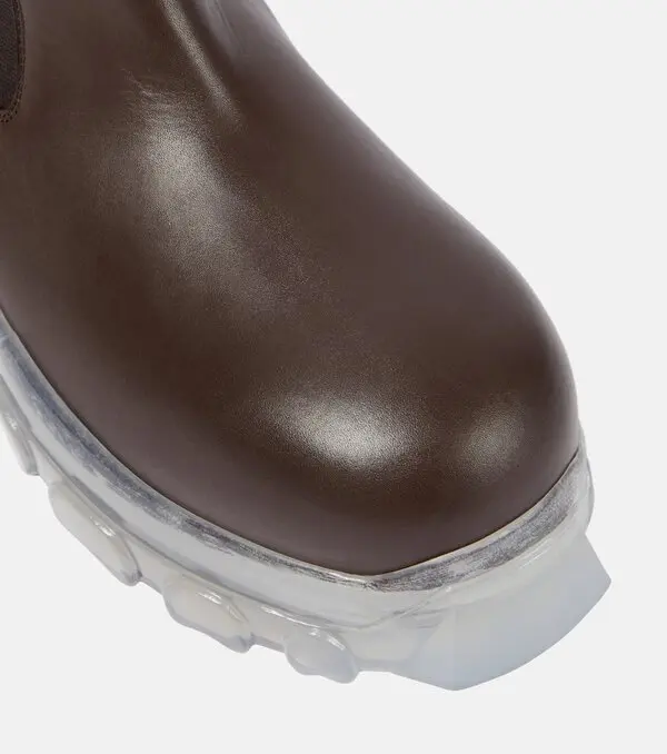 Rick Owens Leather Ankle Boots