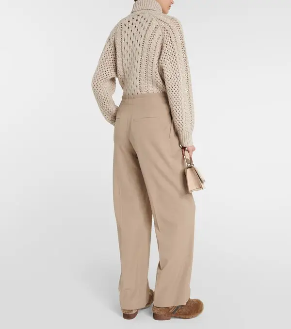 Brunello Cucinelli High-rise Straight Leg Pants