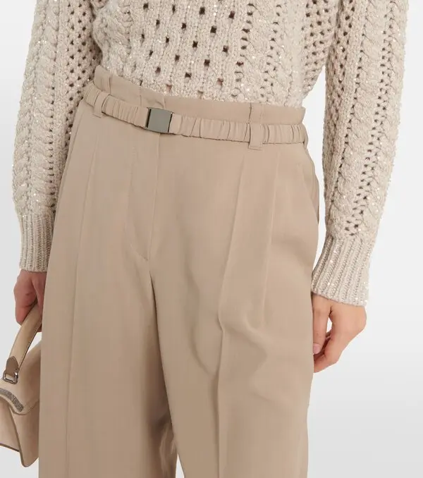 Brunello Cucinelli High-rise Straight Leg Pants