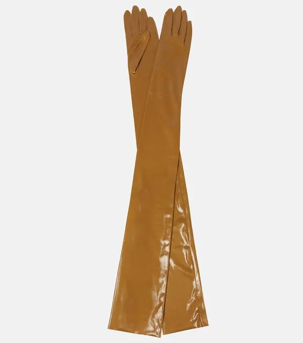 Dries Van Noten Jersey Gloves - Green