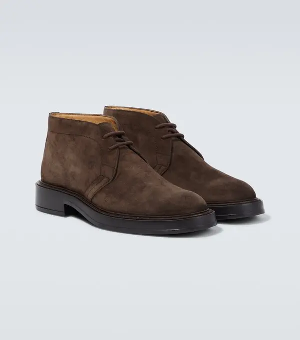 TOD'S Extralight Suede Desert Boots - Brown