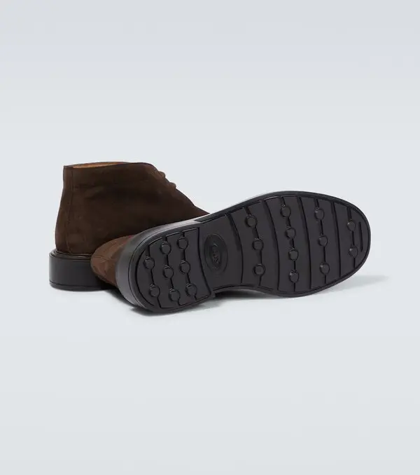TOD'S Extralight Suede Desert Boots - Brown