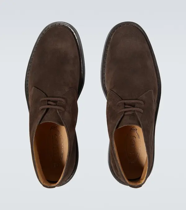 TOD'S Extralight Suede Desert Boots - Brown