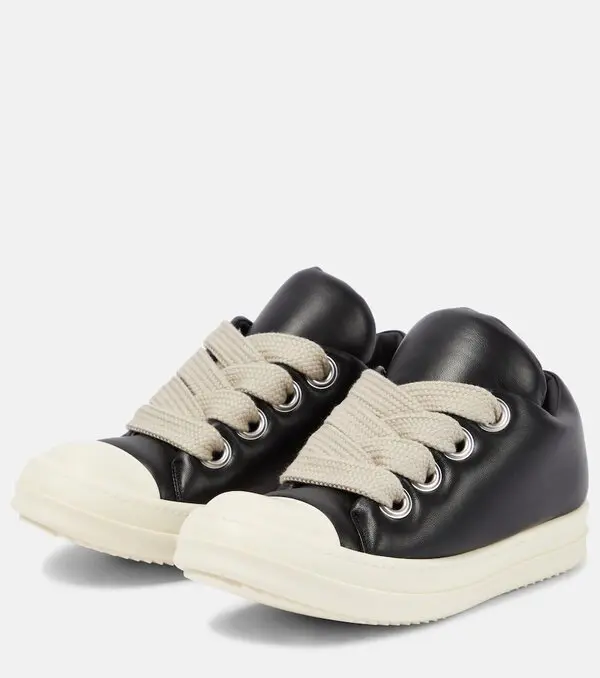 Rick Owens Jumbo Lace Leather Sneakers