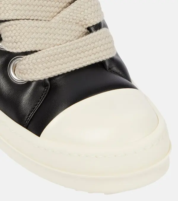 Rick Owens Jumbo Lace Leather Sneakers