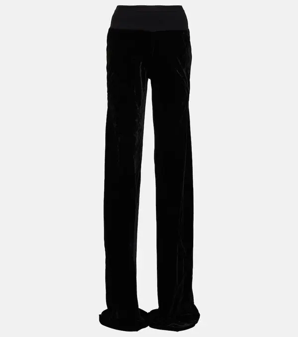 Rick Owens Wide-leg Velvet Pants