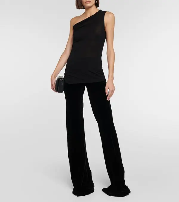 Rick Owens Wide-leg Velvet Pants