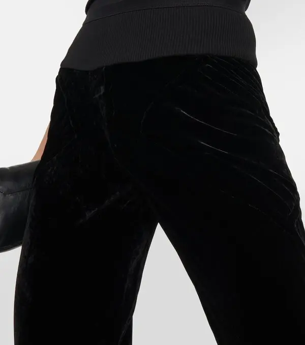 Rick Owens Wide-leg Velvet Pants