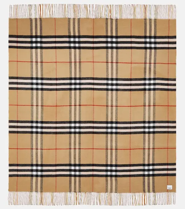 Burberry Check Wool And Cashmere Throw