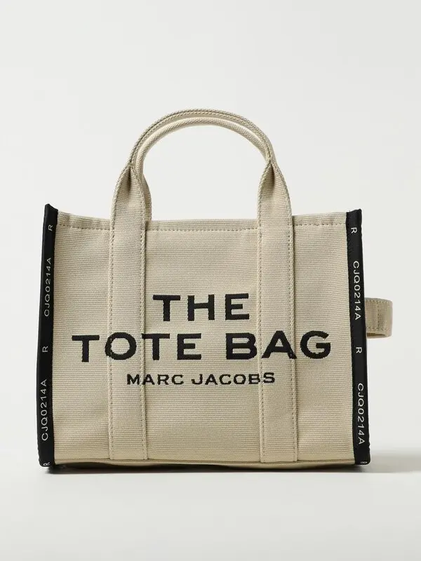 Marc Jacobs The Tote Bag In Canvas With Embroidered Logo - Sand
