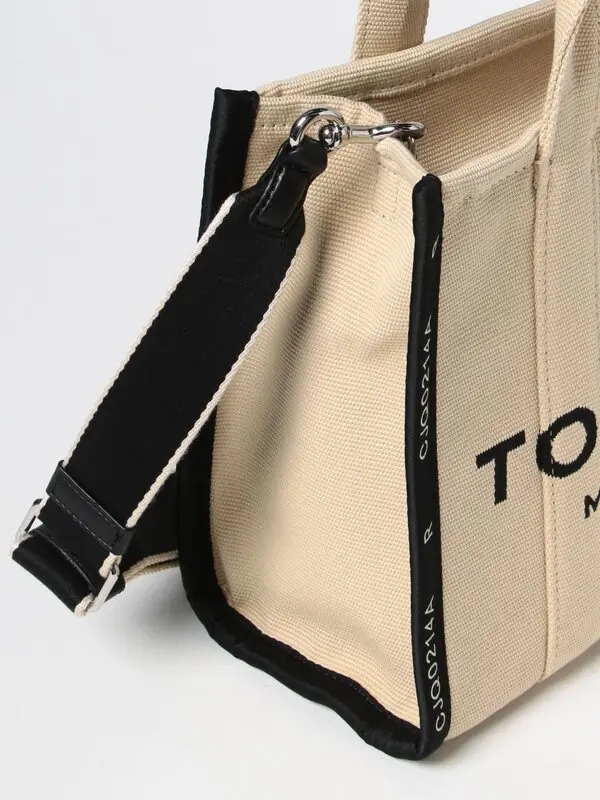 Marc Jacobs The Tote Bag In Canvas With Embroidered Logo - Sand