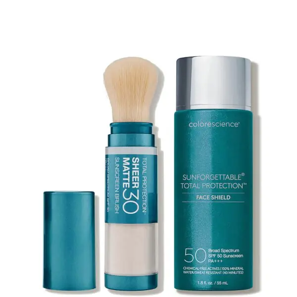 COLORESCIENCE Sunforgettable® Face Shield + Brush-on Duosheer - One-color