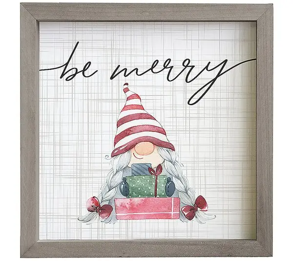 SINCERE SURROUNDINGS Be Merry. Rustic Frame