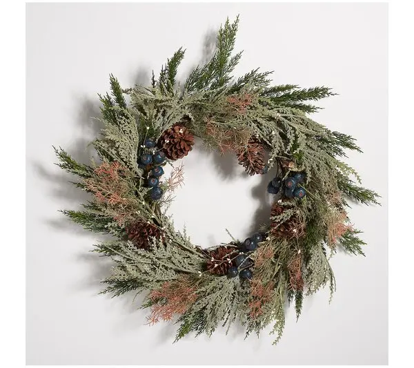 SAFAVIEH Faux 24' Pine Wreath - One-color
