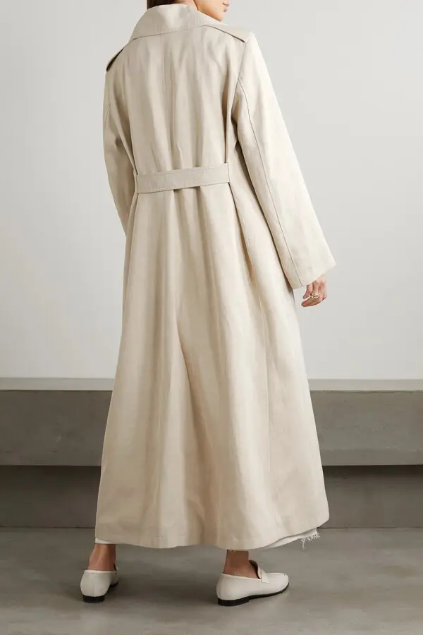 TOTEME Belted Twill Trench Coat