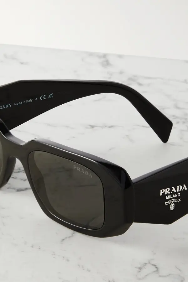 Prada Square-frame Sunglasses - Black